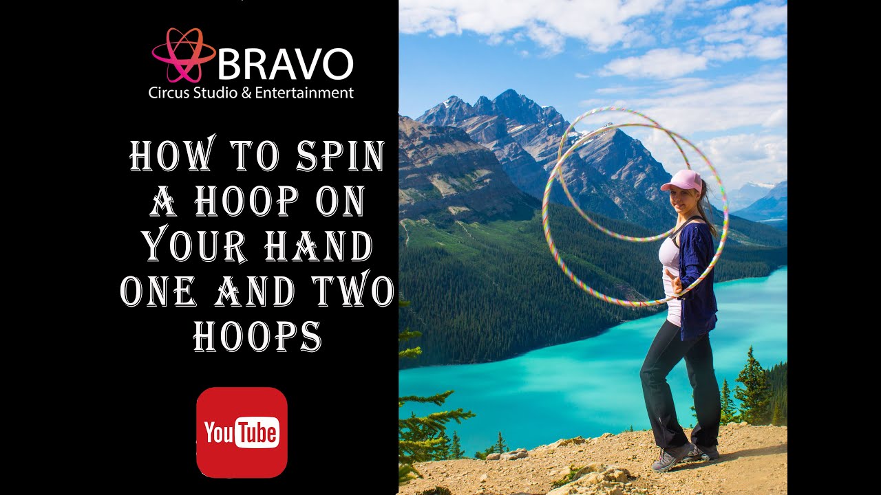 How to spin a hoop on your hand. One and two hoops - YouTube