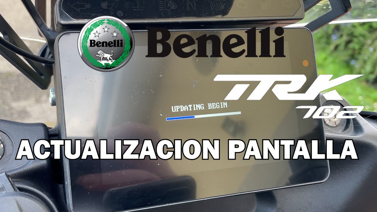 BENELLI TRK 702 actualizacion pantalla - YouTube