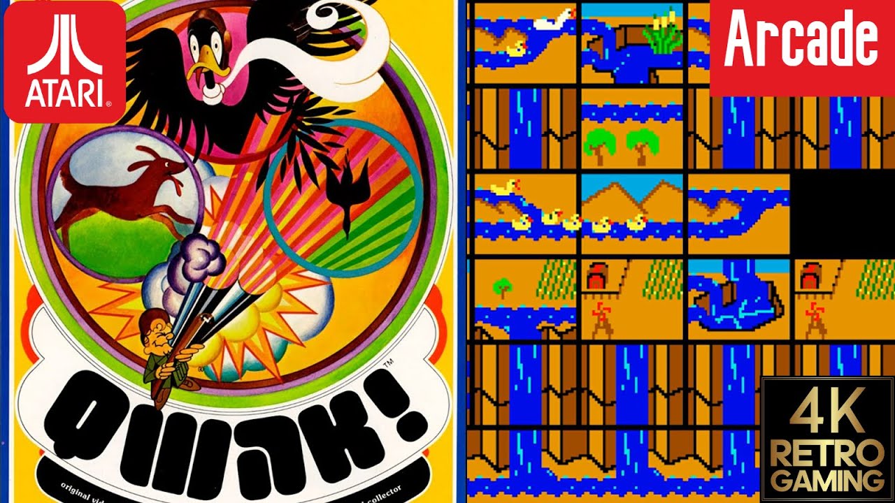 Qwak Arcade ( Atari 1982 ) 4k Gameplay - YouTube