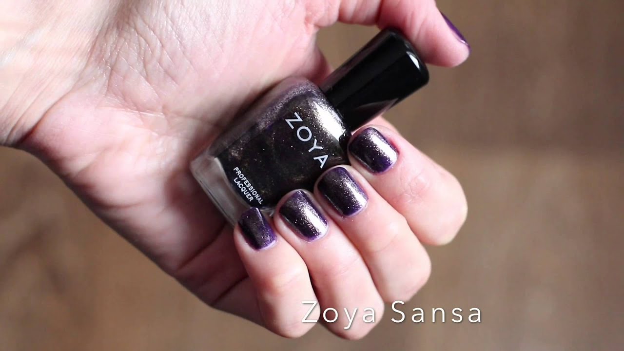 Обзор лак Zoya Sansa, Entice&Ignite collection, swatch - YouTube