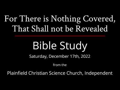 For There is Nothing Covered, That Shall not be Revealed — Saturday ...