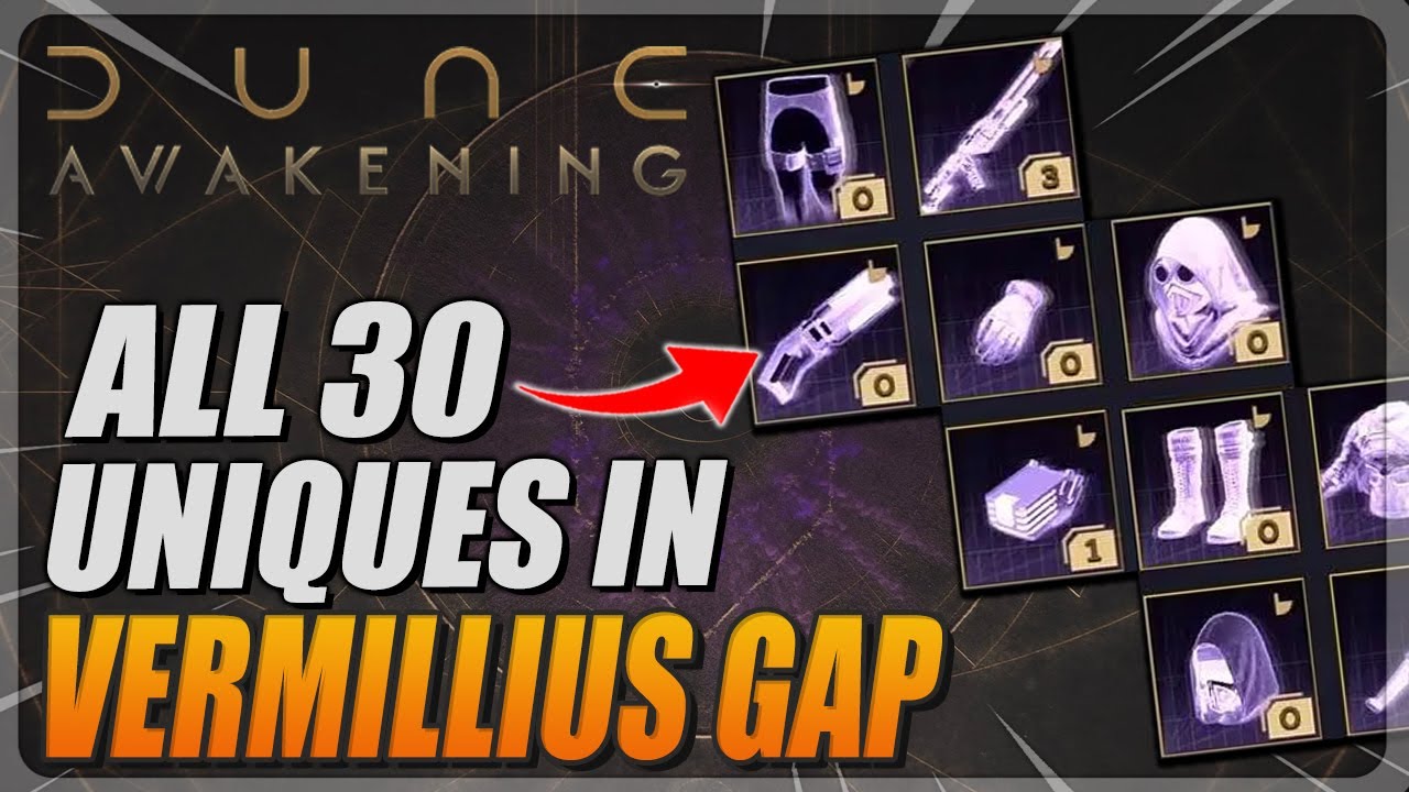 Dune Awakening - ALL 30 Unique Schematics In Vermillius Gap - YouTube