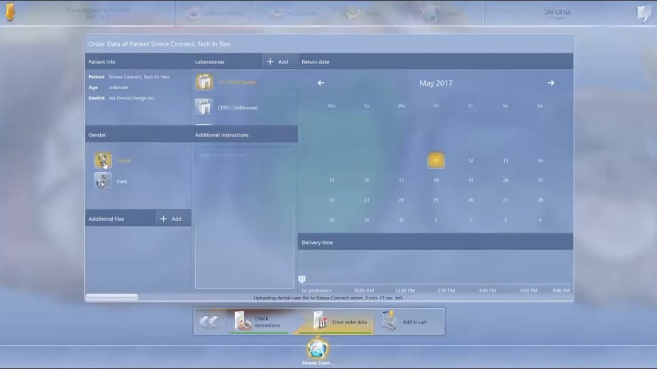 Sirona Connect - 'How to Send a Case' - YouTube