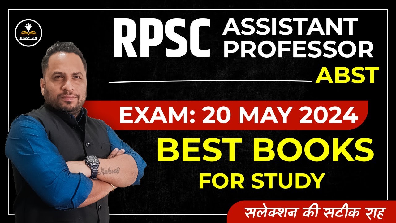 RPSC Assistant Professor Vacancy 2024 | Commerce ABST Best Book ...