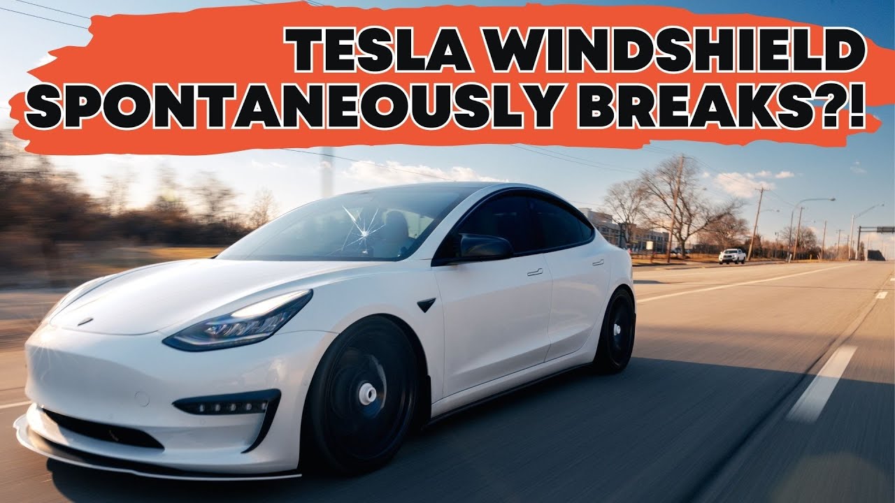 My Tesla Model Y Windshield Spontaneously Breaks?! - YouTube
