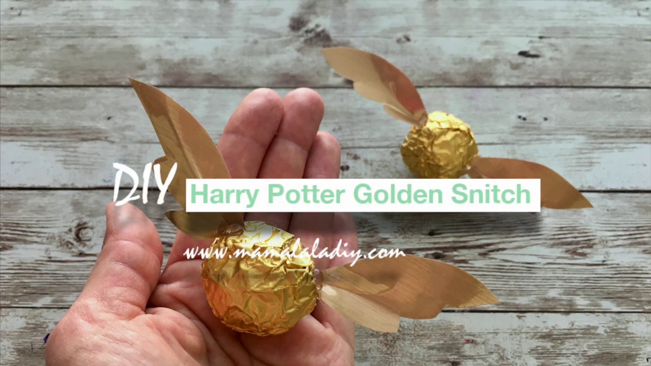 DIY HARRY POTTER GOLDEN SNITCH - YouTube
