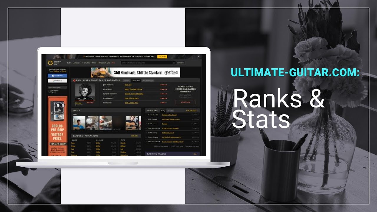 ULTIMATE-GUITAR.COM 🔎 Website Audience, Detailed SEO Stats & Ranks ...