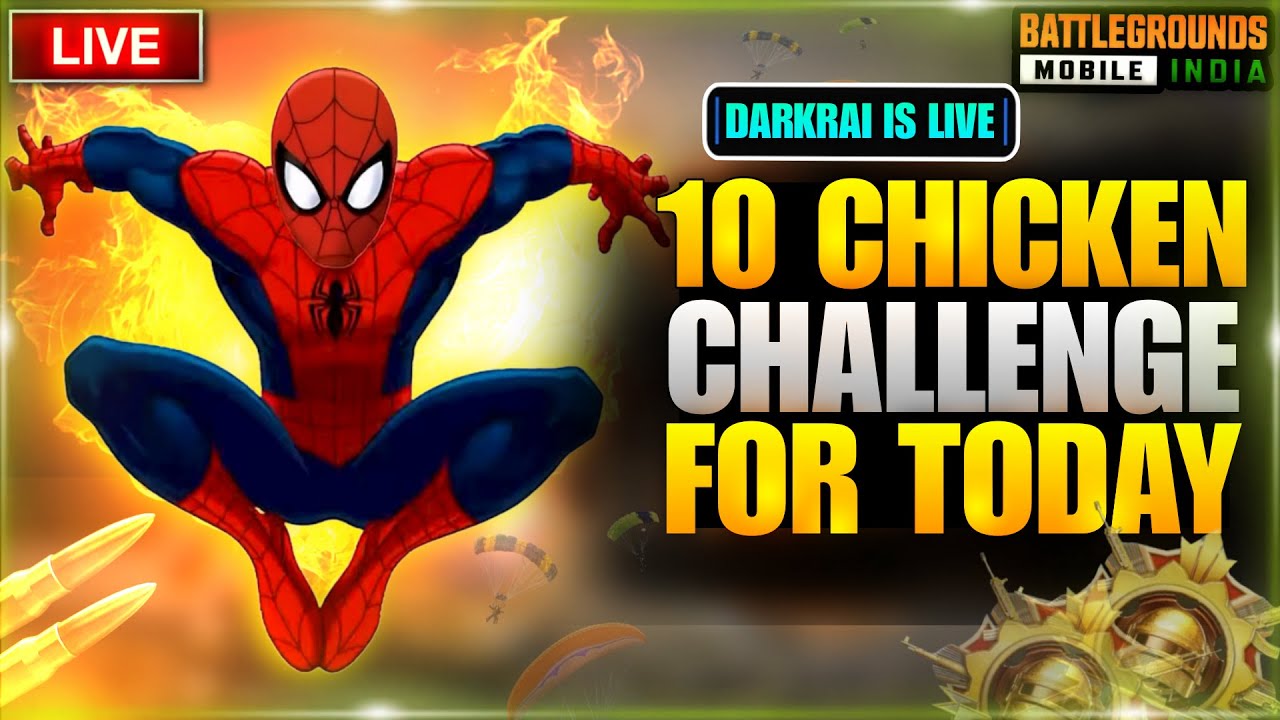 10 CHICKEN CHALLENGE TODAY | Bgmi Live | @JONATHANGAMINGYT - YouTube