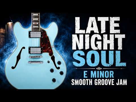Late Night Soul Guitar Backing Track in E Minor | Smooth Groove Jam