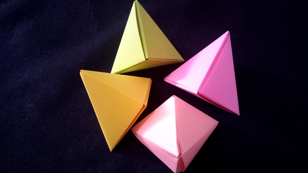 Origami Pyramid Easy! - YouTube