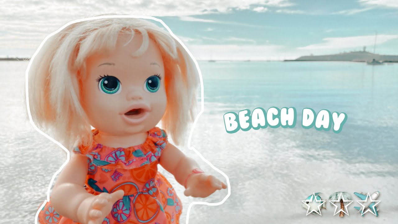 baby alive! beach day with sage - YouTube