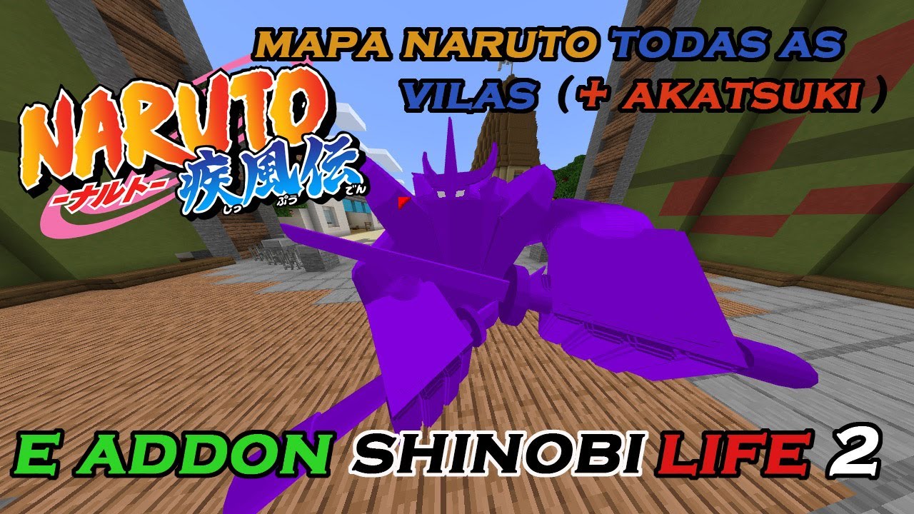 "NOVO" !! MAPA DE NARUTO TODAS AS VILAS COM ADDON SHINOBI LIFE 2 COM ...