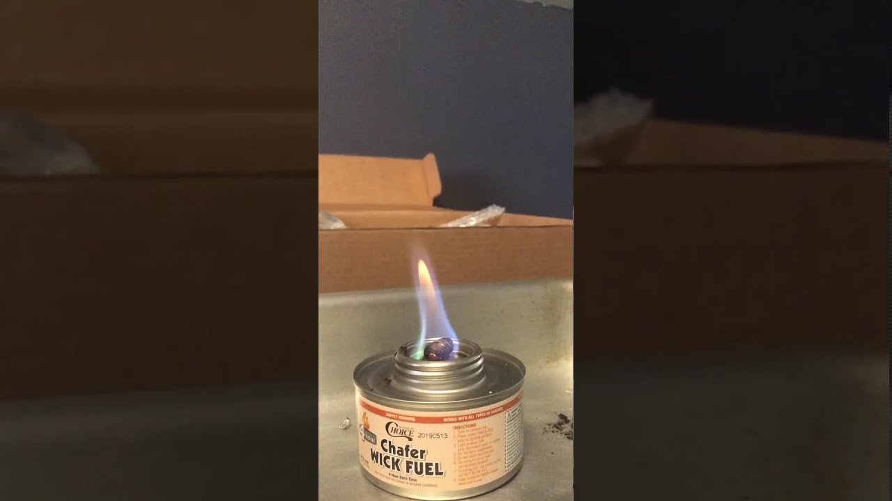 Burning of Copper Carbonate CuCO3 - YouTube