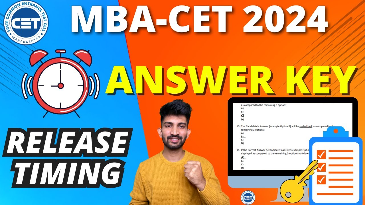 MBA-CET Answer KEY Kitne Baje Release hogi | When MBA CET Answer Key ...