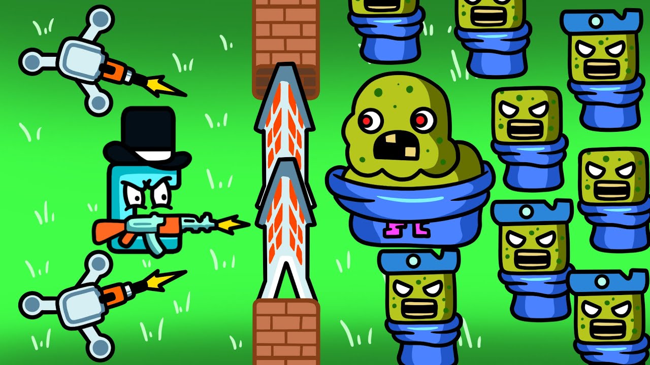 We Build a Base and Fight the Gross Zombie Horde! - YouTube