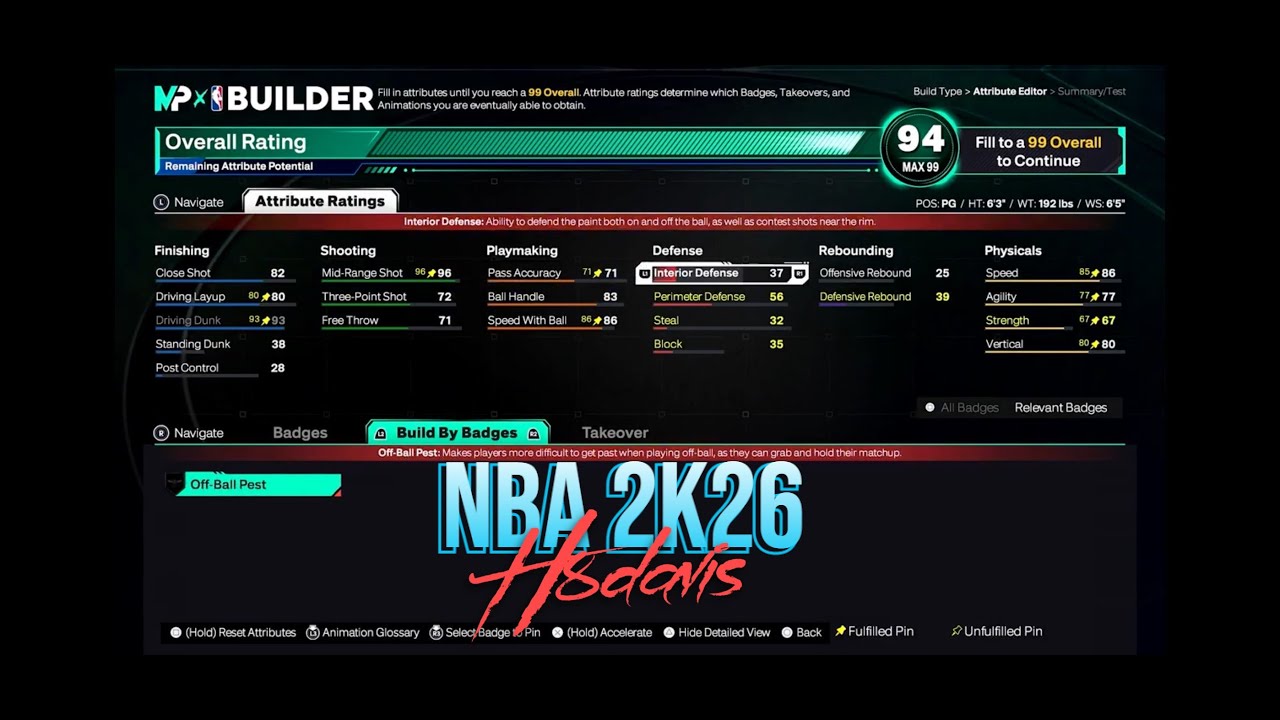 First Look NBA 2K26 Builder - YouTube