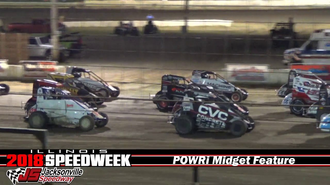 POWRi Illinois Speed Week Midget Feature - YouTube