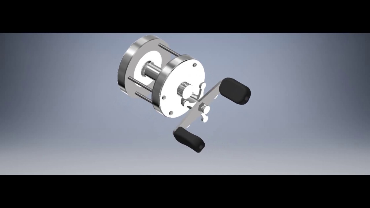 Fishing Reel Autodesk Inventor - YouTube