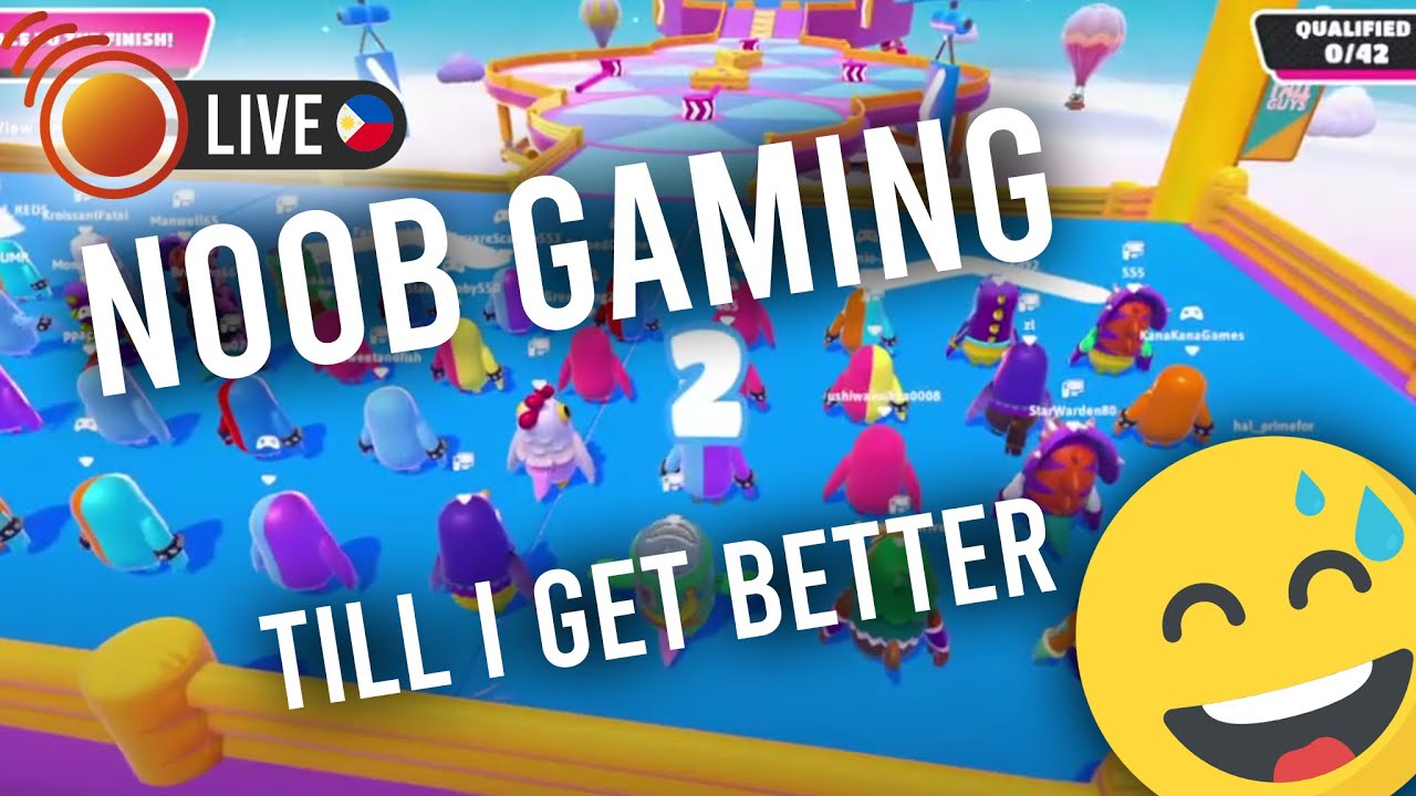 FALL GUYS noob streaming till I get better!!!! - YouTube