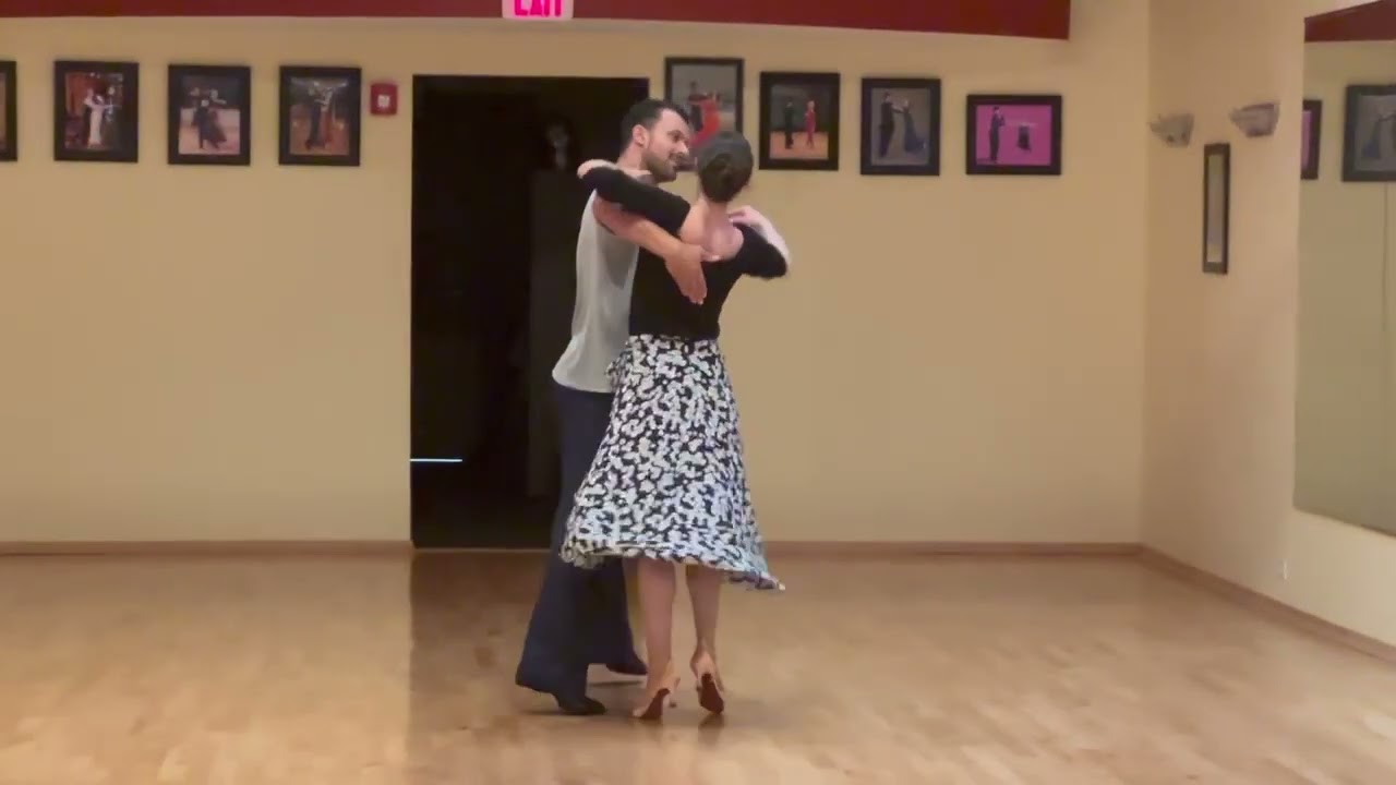 Megan and Aleks | Dance practice | Viennese Waltz - YouTube