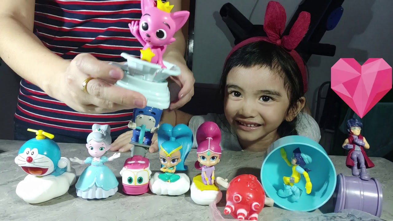 Mainan Lucu Chaki Kids Meal KFC | Baby Shark, Shimmer & Shine, Doraemon ...
