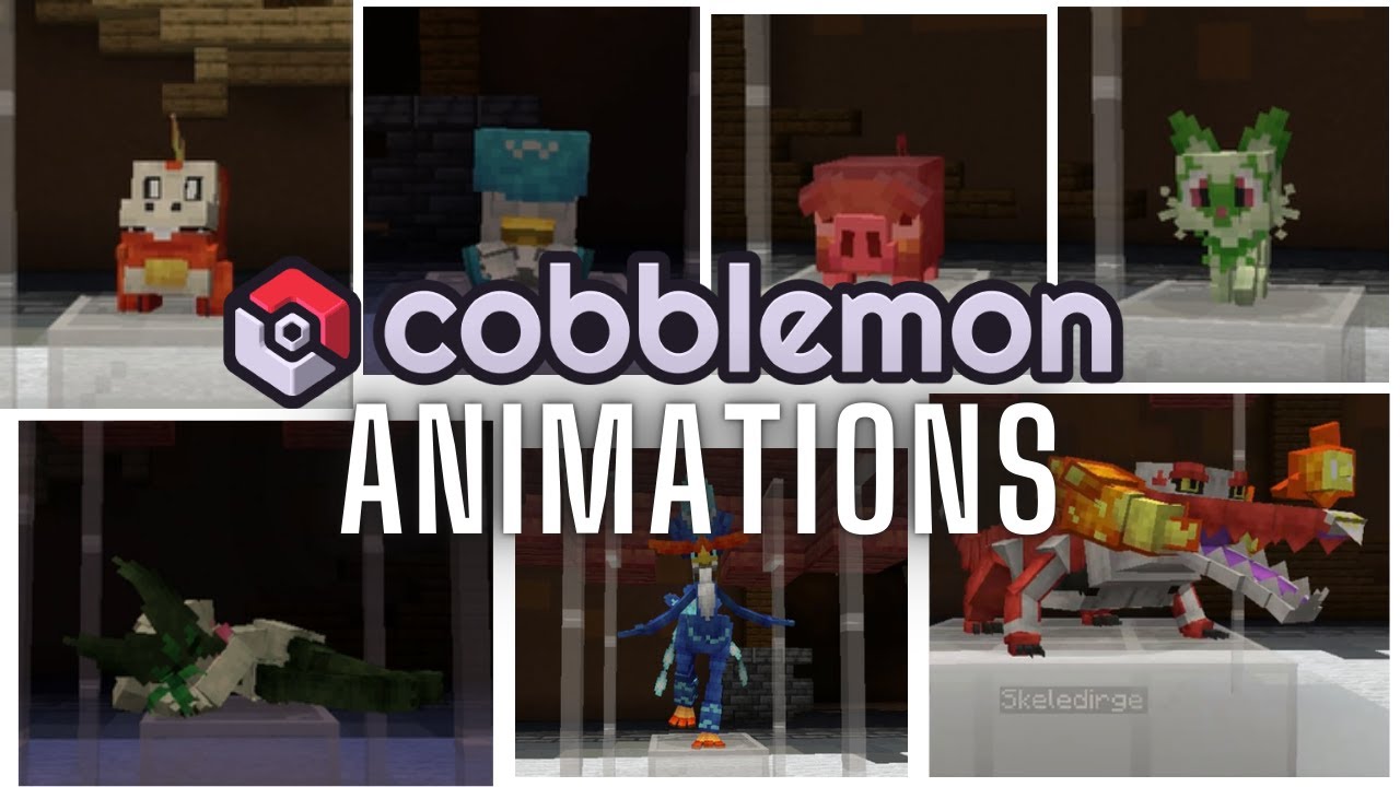 COBBLEMON : POKEMON ANIMATIONS (PART - 38) #Minecraft #Pokemon # ...