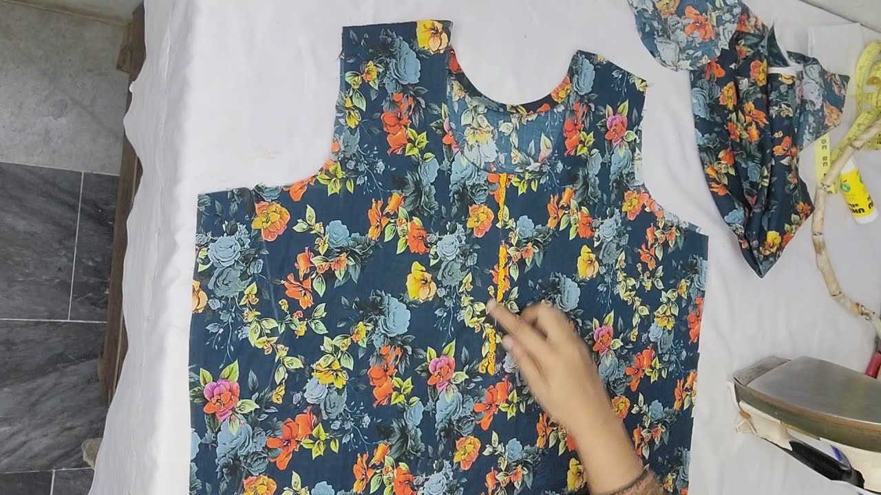 ladies neck design cutting and stitching. - YouTube