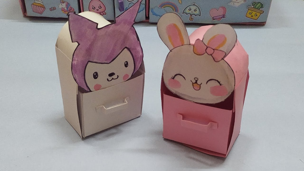 Gute and easy paper storage box | paper box | DIY Paper craft - YouTube