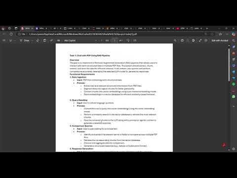 Chat with PDF Using RAG pipeline \\ Yamini Sola - YouTube