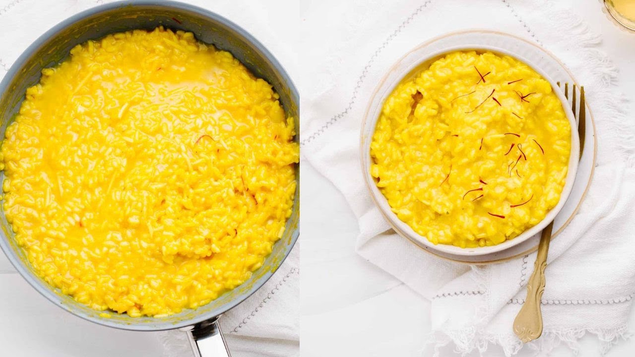 AUTHENTIC Risotto Allo Zafferano - GOLD Saffron Risotto - YouTube