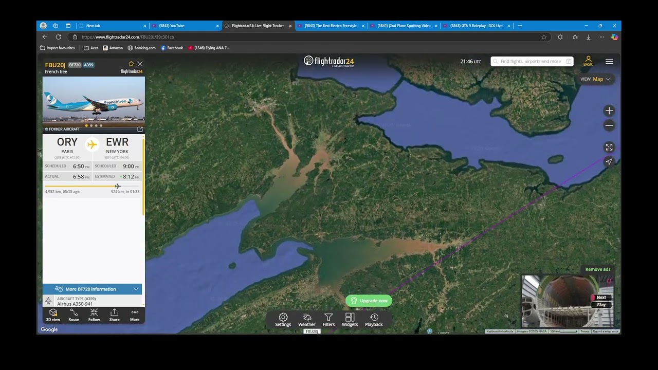 Tracking some flights on Flightradar24 With ATC in Background - YouTube