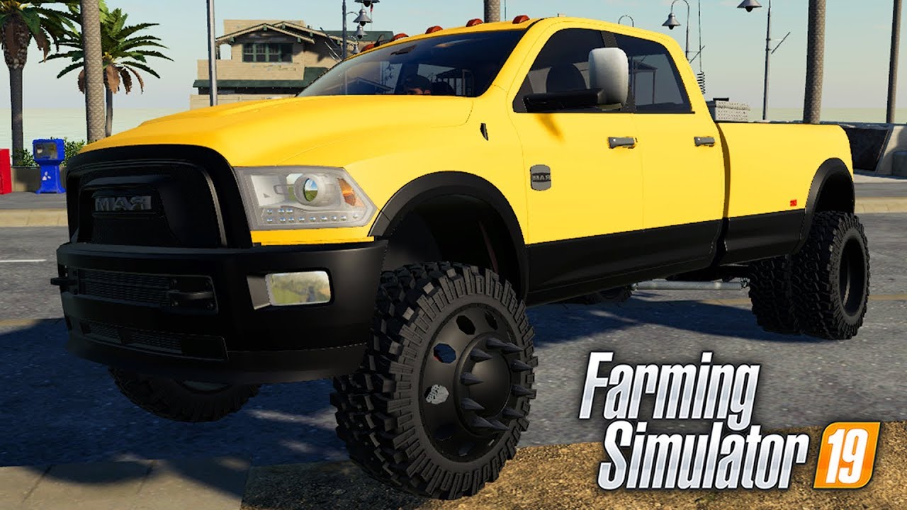 Farming Simulator 19 | DODGE RAM 3500 HEAVY DUTY! - YouTube