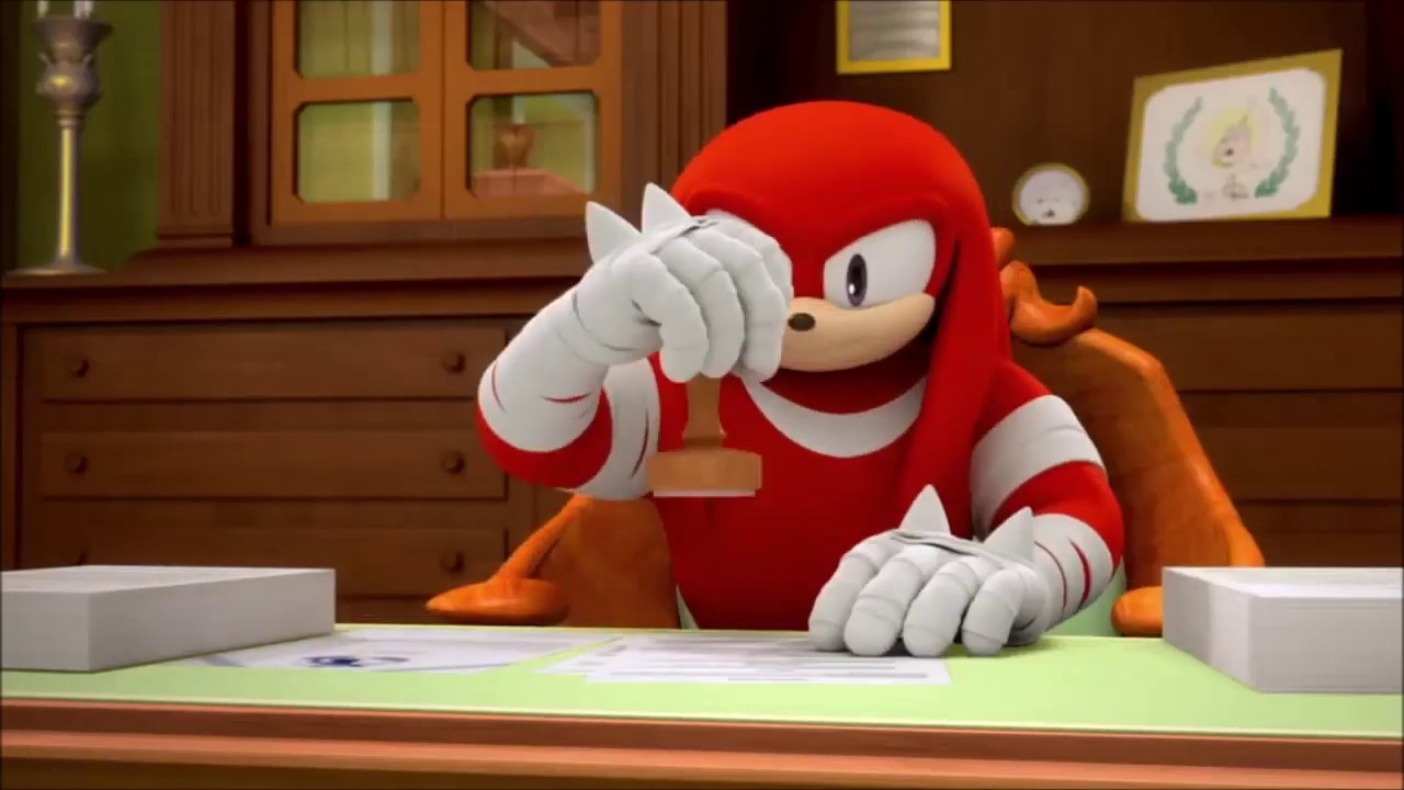 Knuckles can't read therefore he can't approve your memes - YouTube