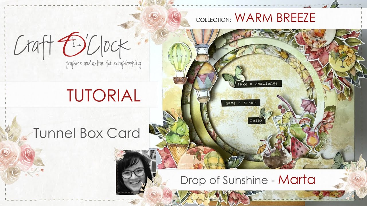 Tutorial - Tunnel Box Card / Kartka tunelowa - Warm Breeze - YouTube