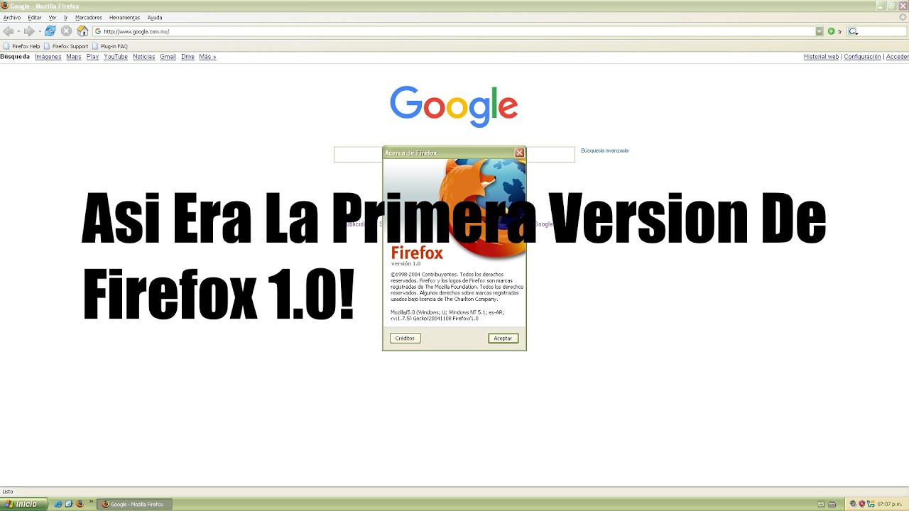 Así Era La Primera Versión De Firefox 1.0! - YouTube