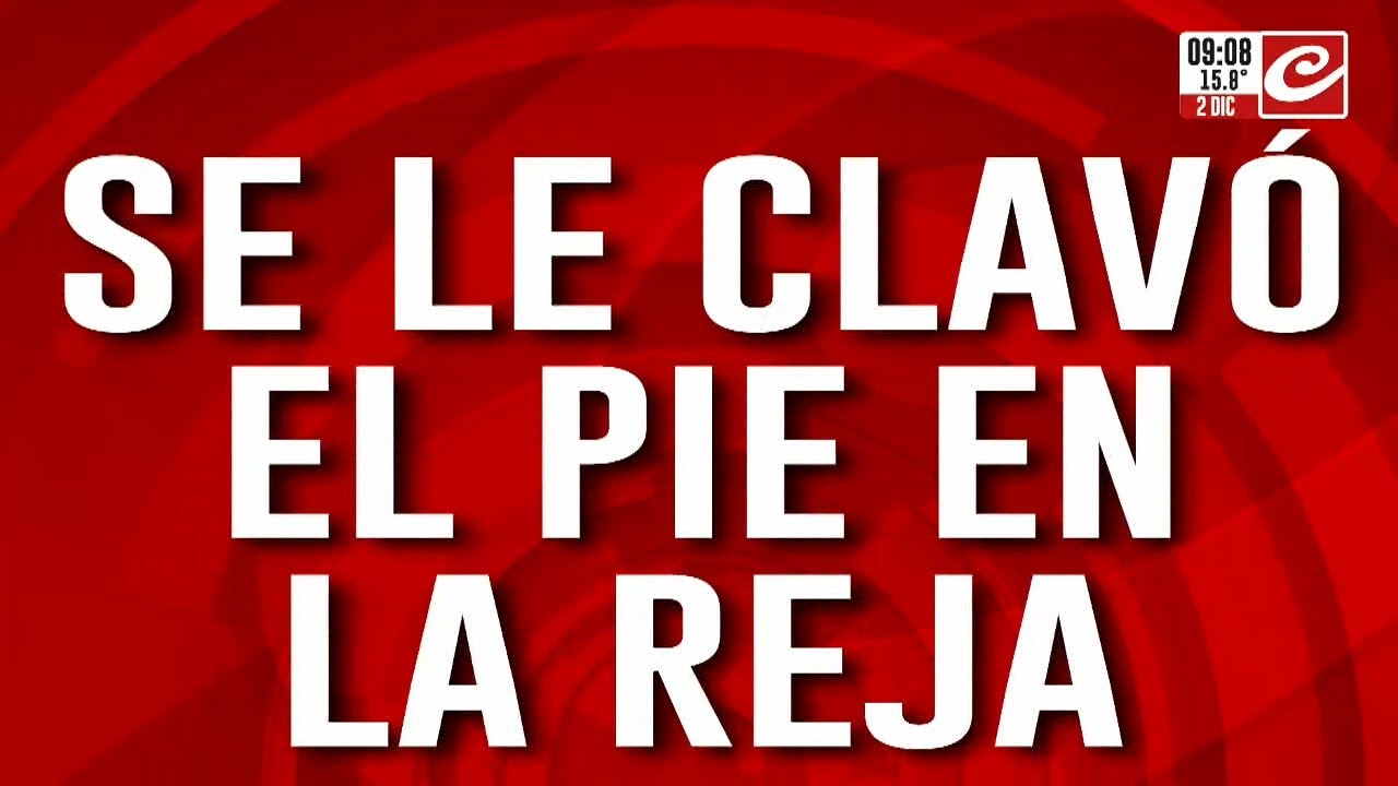Entró a robar en una casa y terminó con el pie clavado en una reja ...