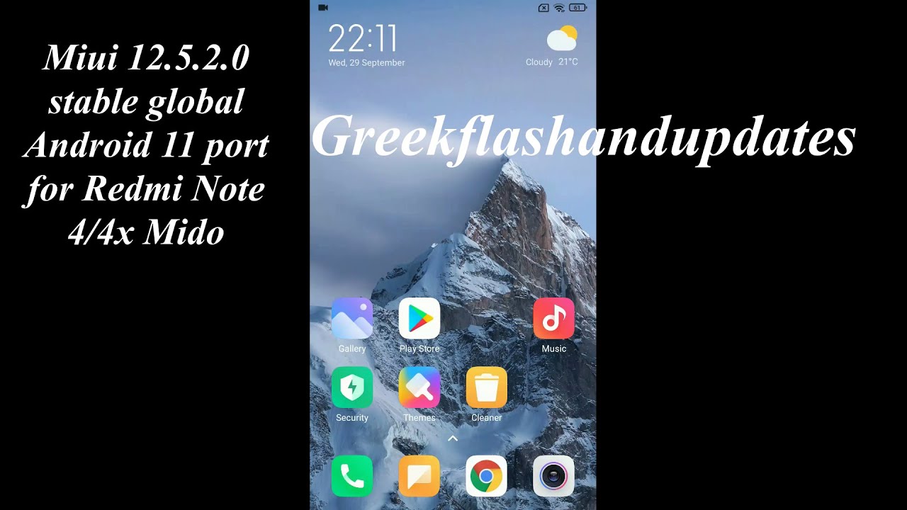 Miui 12.5.2.0 stable global Android 11 port for Redmi Note 4/4x Mido ...
