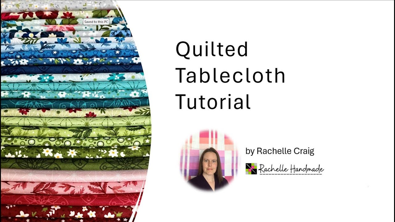 Quilted Tablecloth Tutorial - YouTube