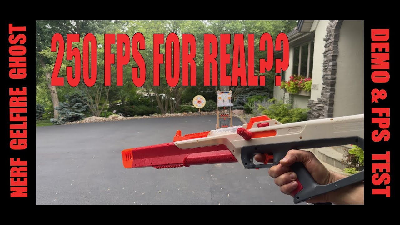 250 FPS??!! Nerf Gelfire GHOST Gel Ball Blaster #nerf #gelblaster # ...