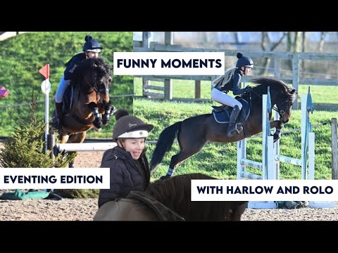 FUNNY MOMENTS with HARLOW AND ROLO *eventing edition* - YouTube