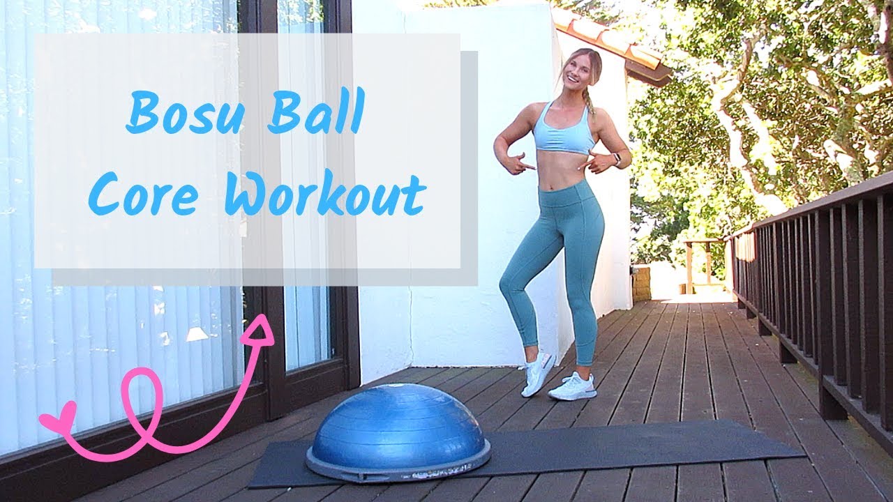 5 EASY BOSU BALL AB EXERCISES | AlliJayFitness - YouTube