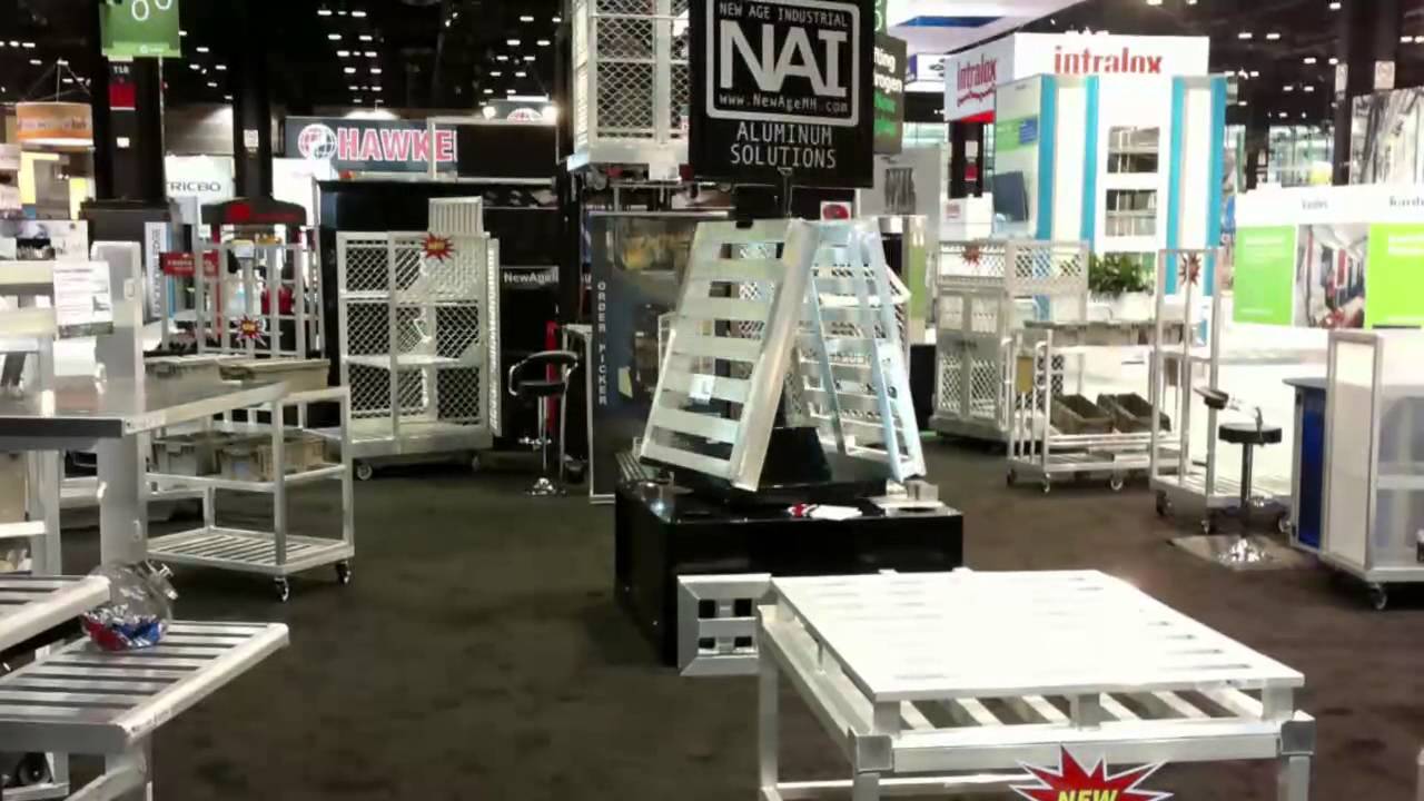 New Age Industrial - ProMat Booth Tour - Materials Handling - YouTube