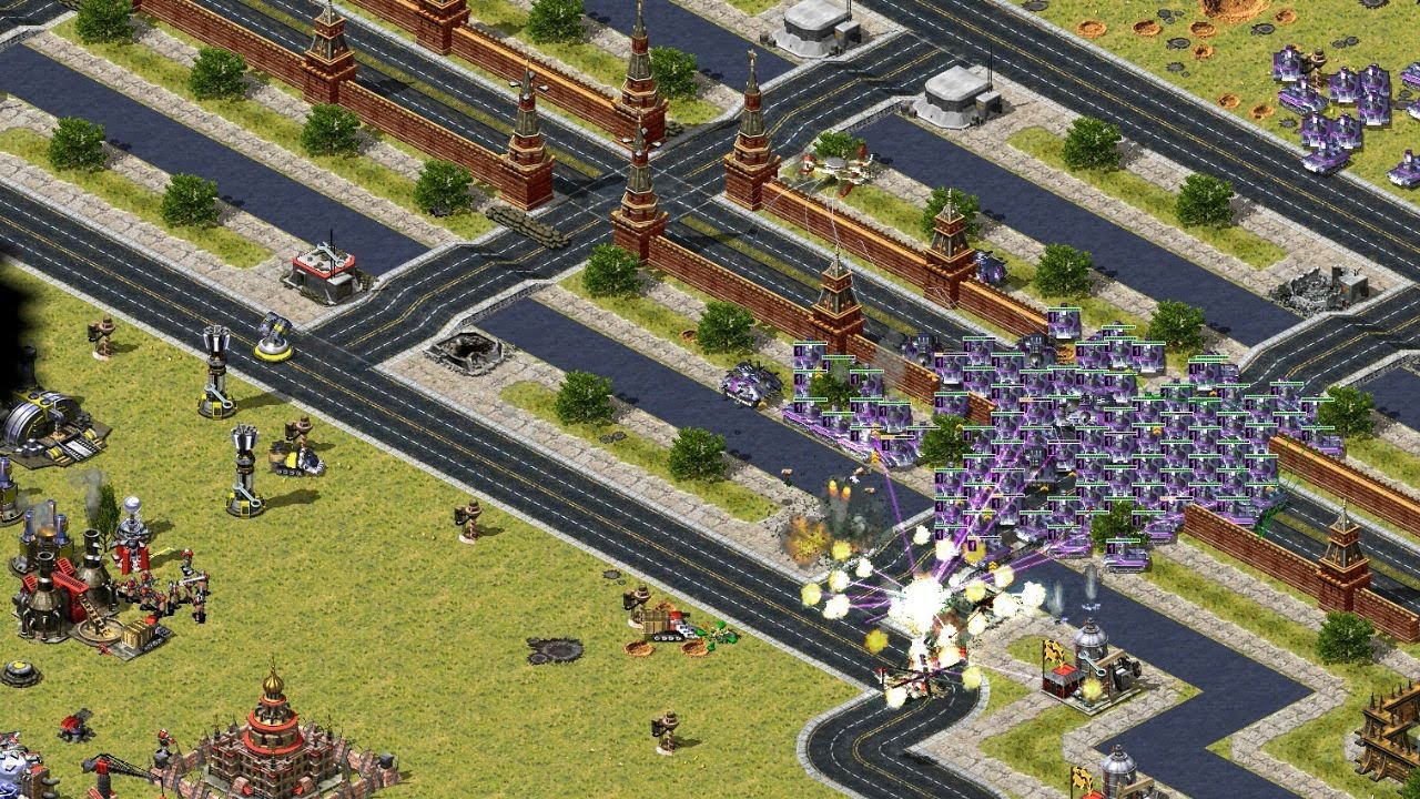 Red alert 2 | Extra Hard Ai | 7 Vs 1 | Paris Revisited Map | France ...