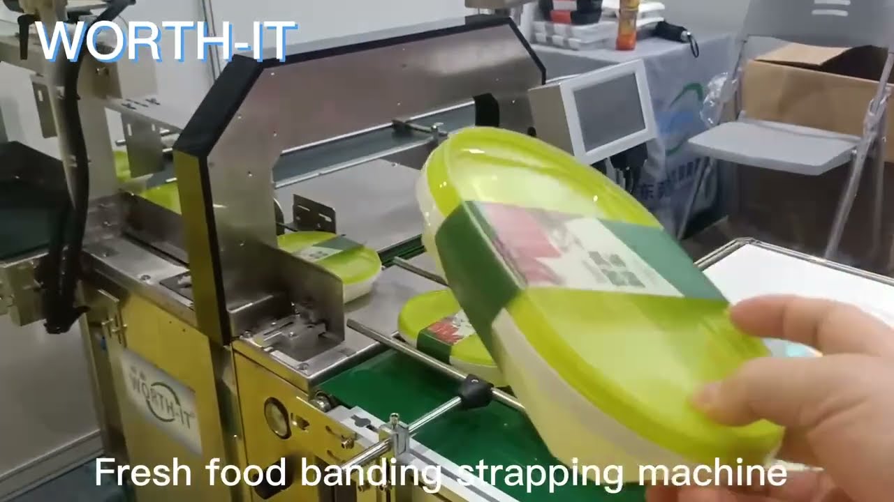 Fresh food banding machine/banding machine for fresh food - YouTube