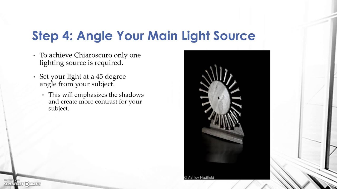 Chiaroscuro Photography Tutorial - YouTube
