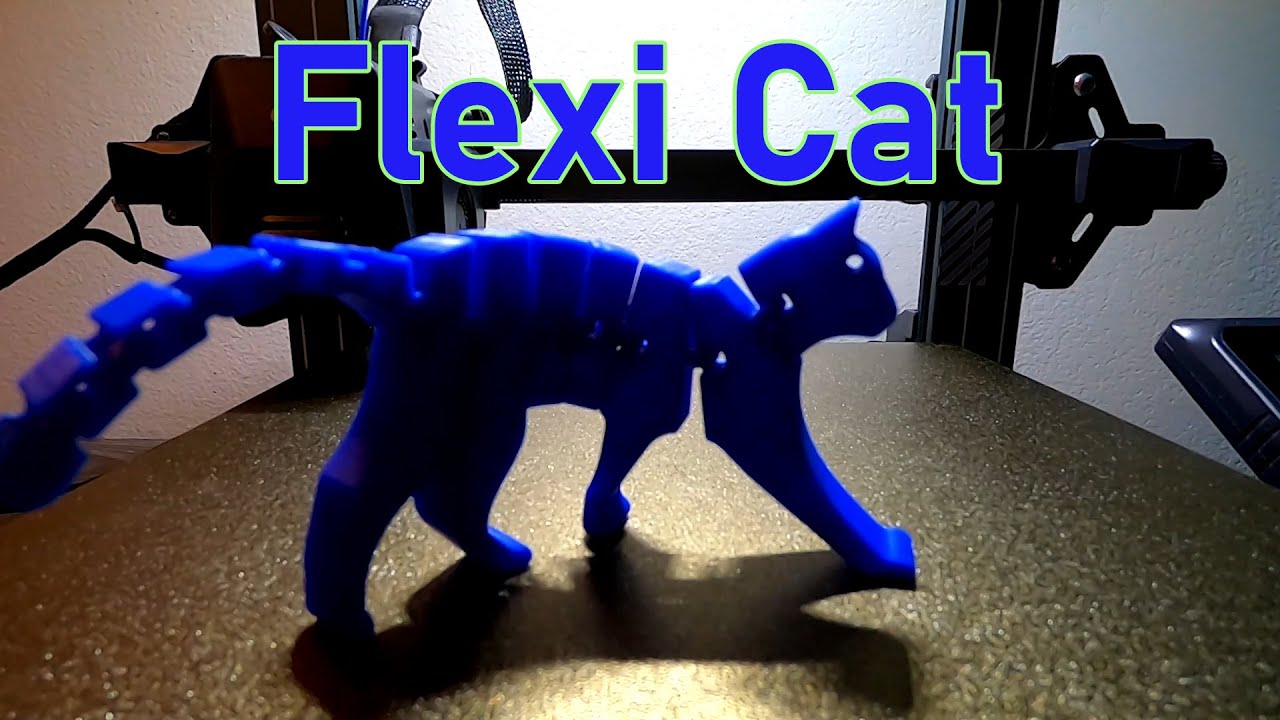 Flexi Cat - 3D Print Timelapse - YouTube