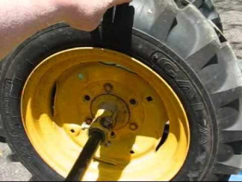 Tiger Tractor model 552 & 883 rear ratchet drive in action - YouTube