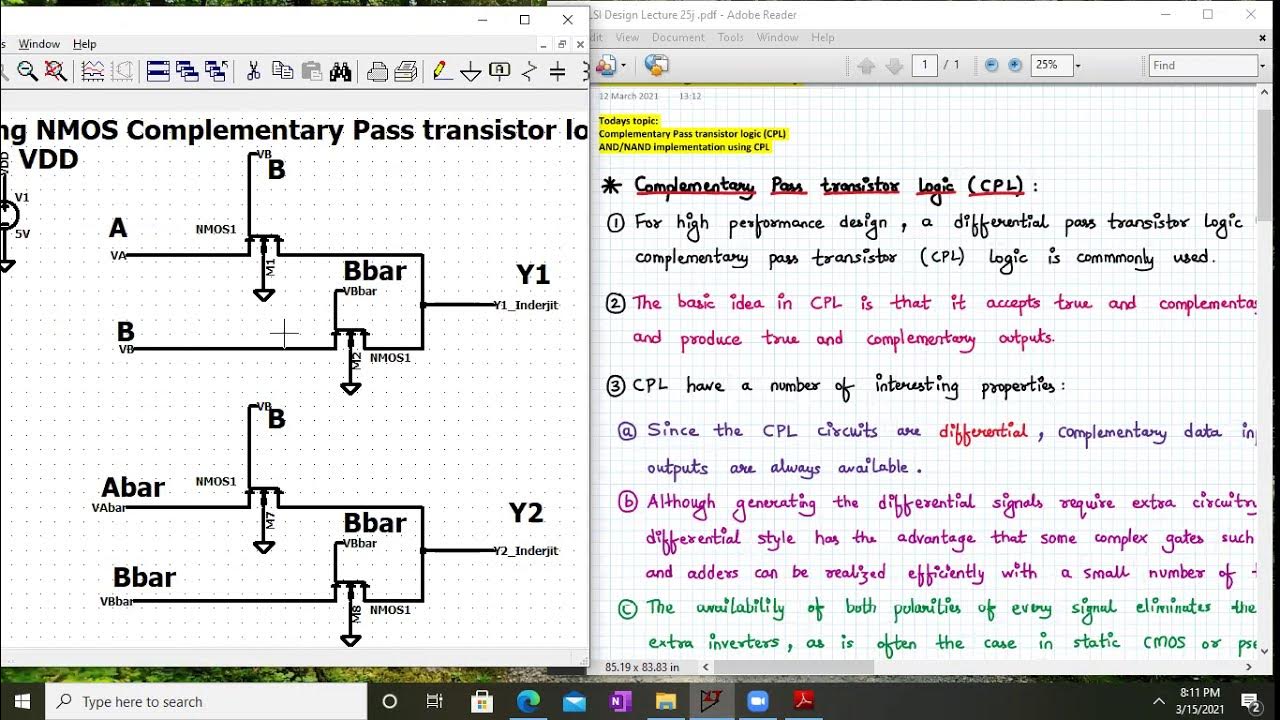 Complementary Pass Transistor Logic (CPL) - YouTube