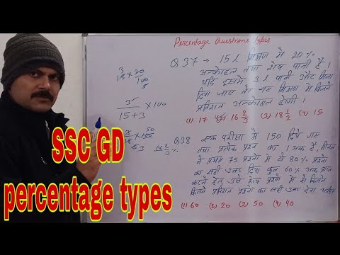 SSC GD percentage types,@competitivesomesh - YouTube