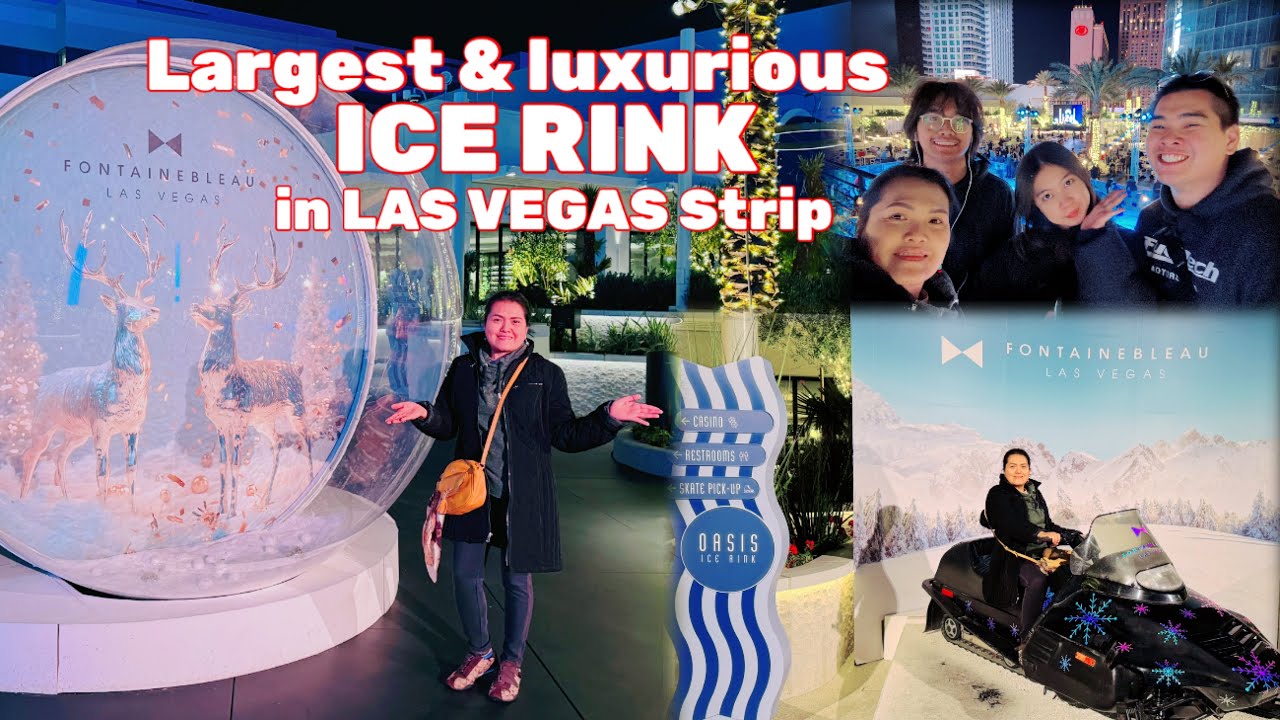 OASIS ICE RINK/ FONTAINEBLEAU WALKTHROUGH in Las Vegas - YouTube